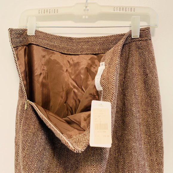 Allan Waller | Skirts | Allan Waller Brown Vintage Wwal2 Skirt | Poshmark